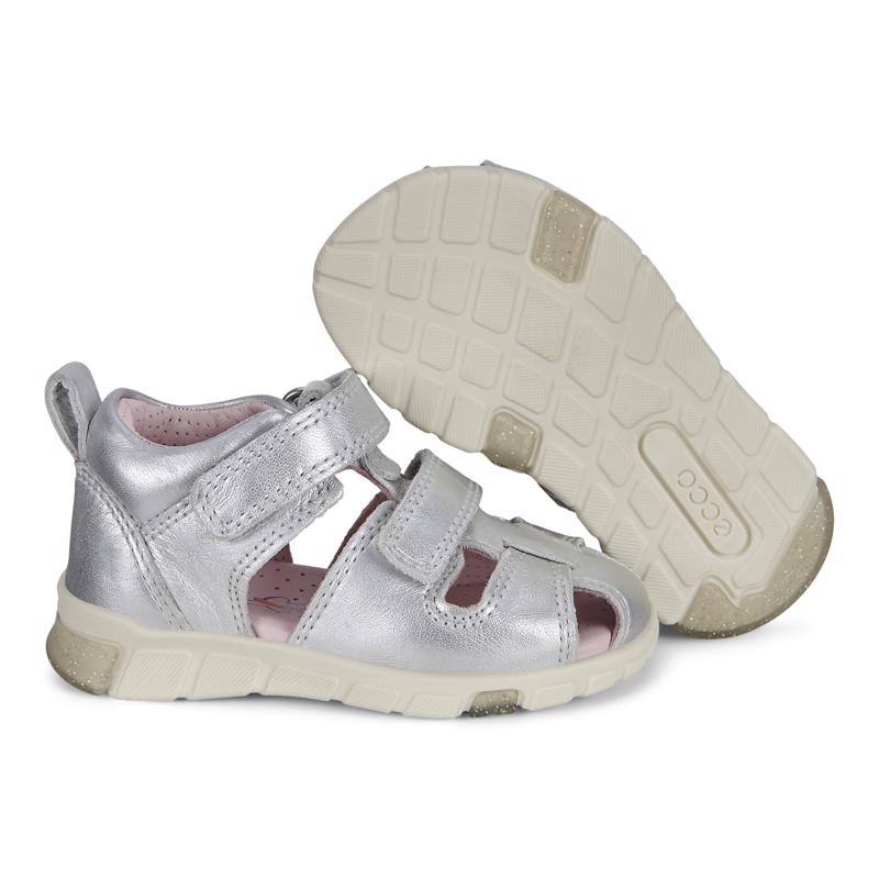 Ecco Mini Stride Sandal Silver Metallic Ecco® Middle East A S